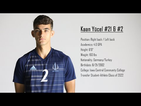 Kaan Yücel 2021 College Soccer Highlights - Iowa Central Community College