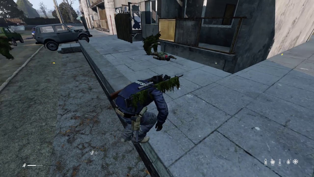 DayZ-How did he survive that jump - YouTube