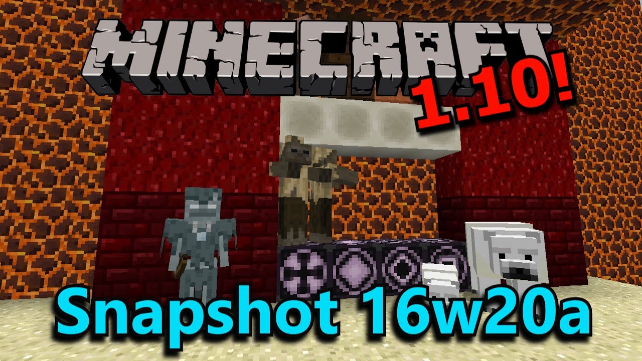 Minecraft 1.10 Snapshot 16w20a- New Blocks, New Mobs, New Recipes ...