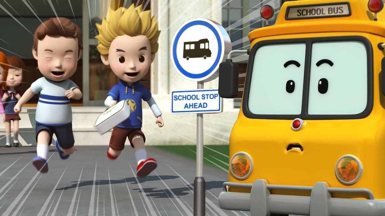 Can't Mess Around in the Bus│Learn about Safety Tips with POLI│Kids ...