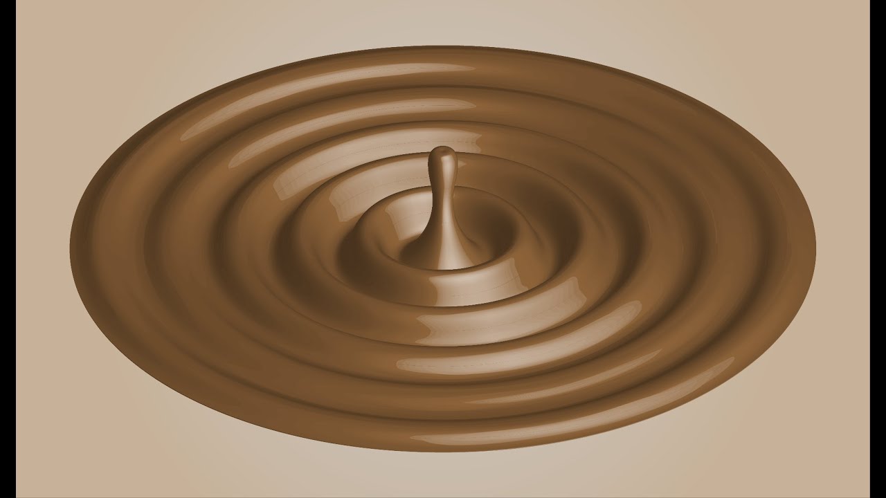 create chocolate ripple effect illustrator - YouTube