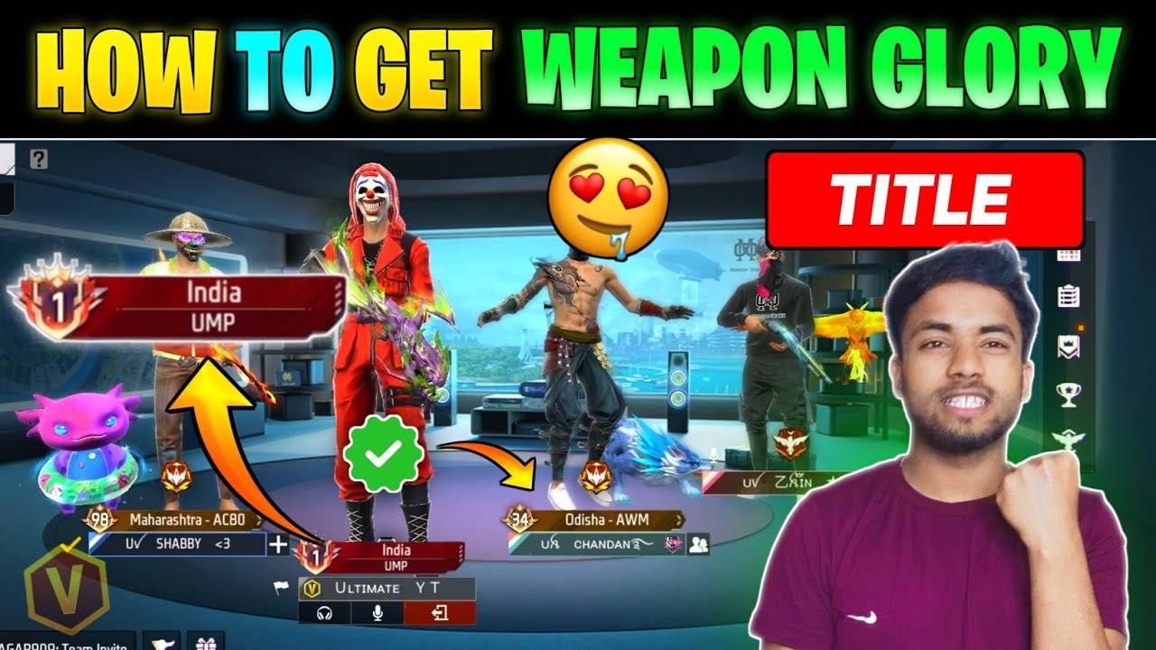 How To Get Weapon Glory Title In Free Fire || Weapon Glory Title Kaise ...