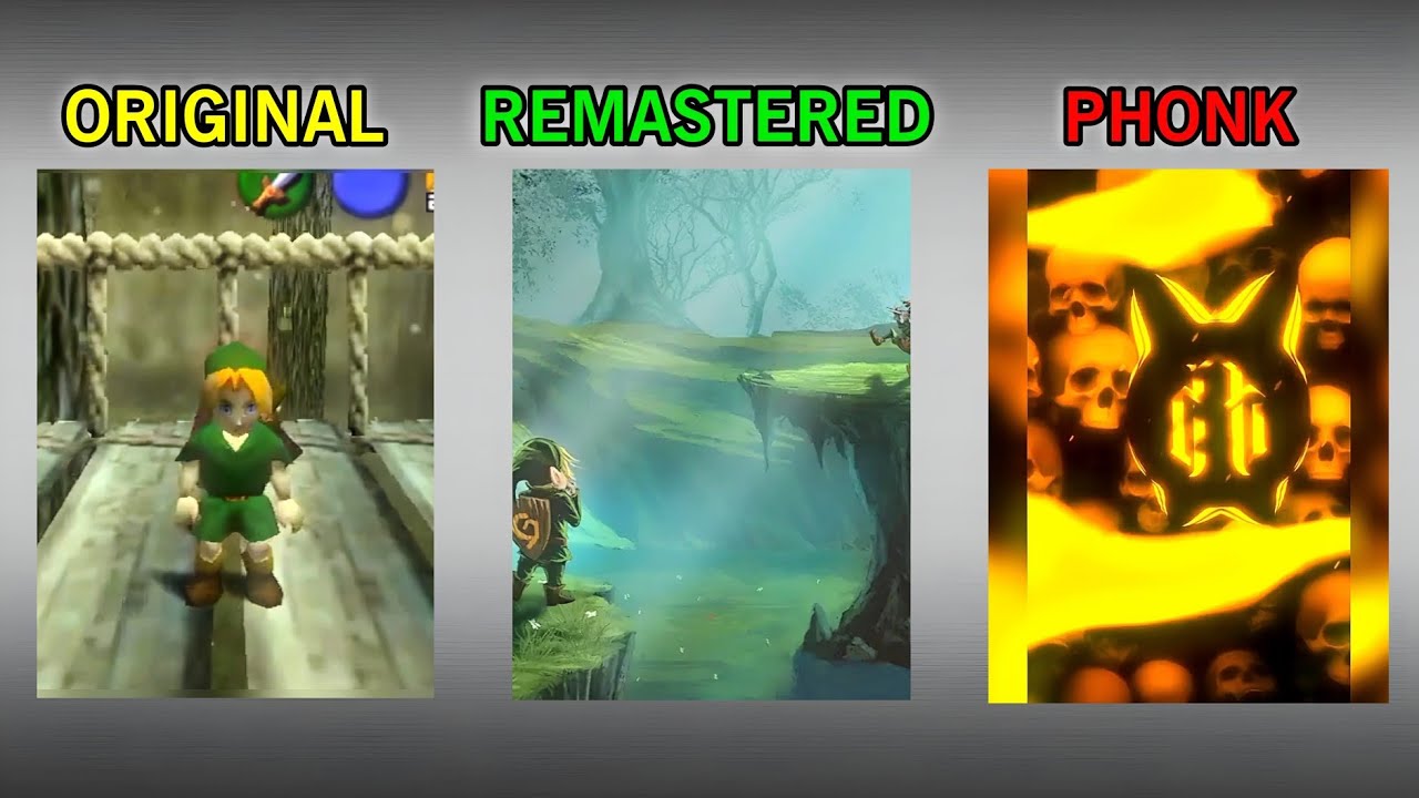 Zelda Funk ORIGINAL vs REMASTERED vs PHONK | - YouTube