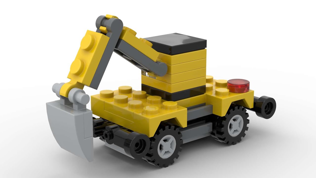 Lego 11965 Excavator Speed Build Studio Bricklink LDD by PLegoBB - YouTube