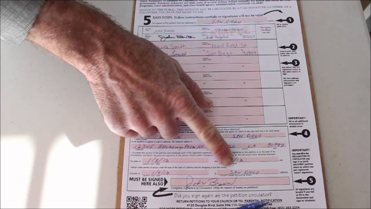 How to Collect Petition Signatures - YouTube