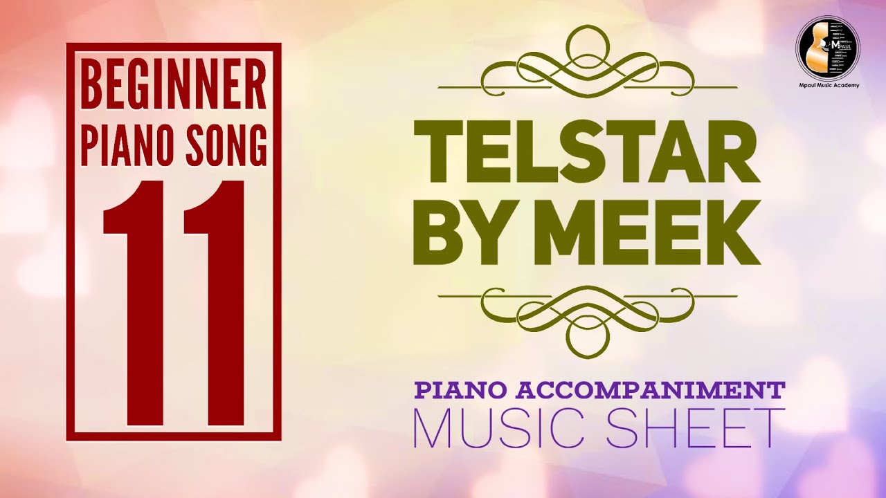 Telstar Piano Music Sheet Song 11 - YouTube