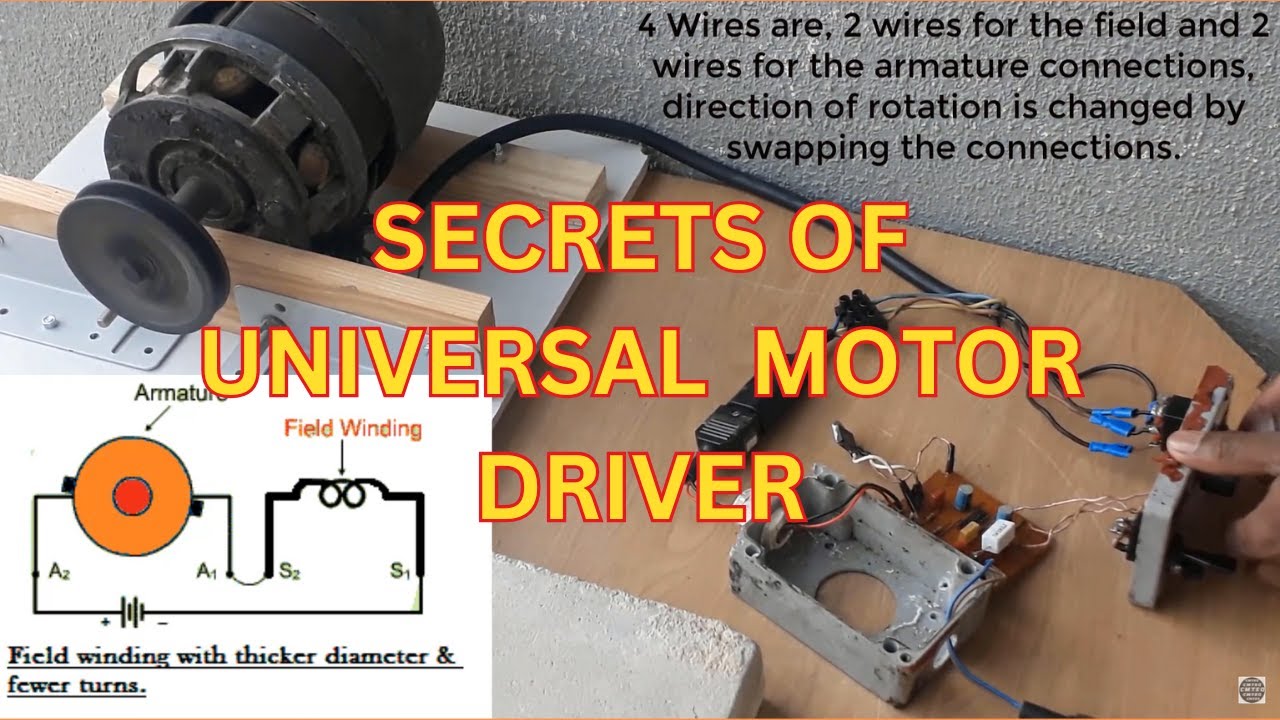 DIY Universal motor control driver (SCR Phase control IC). Part 1 ...