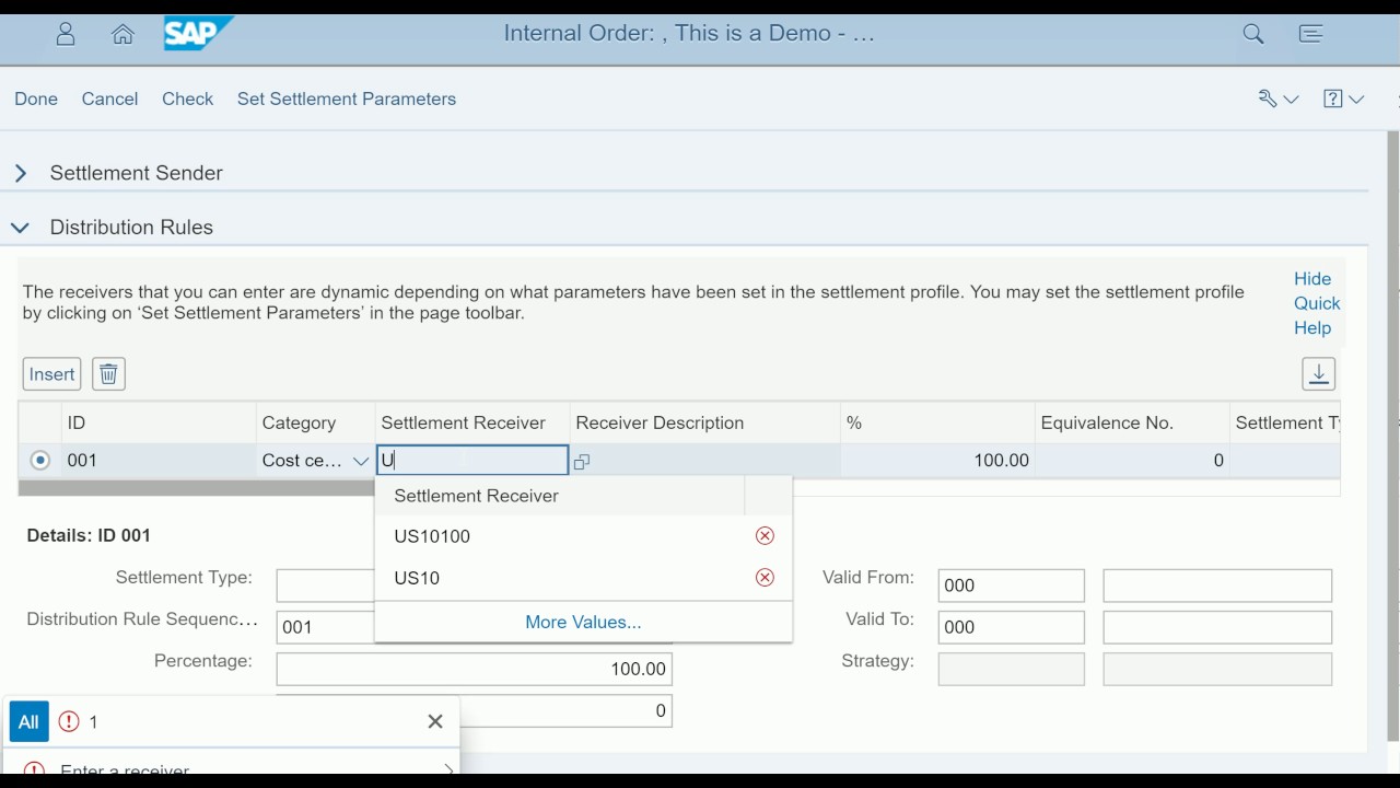ERA22H00 - Manage Internal Orders - Fiori Demo - YouTube