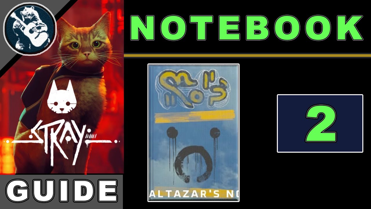 Zbaltazar Notebook 2 Location in Stray | All Notebooks Collectibles ...