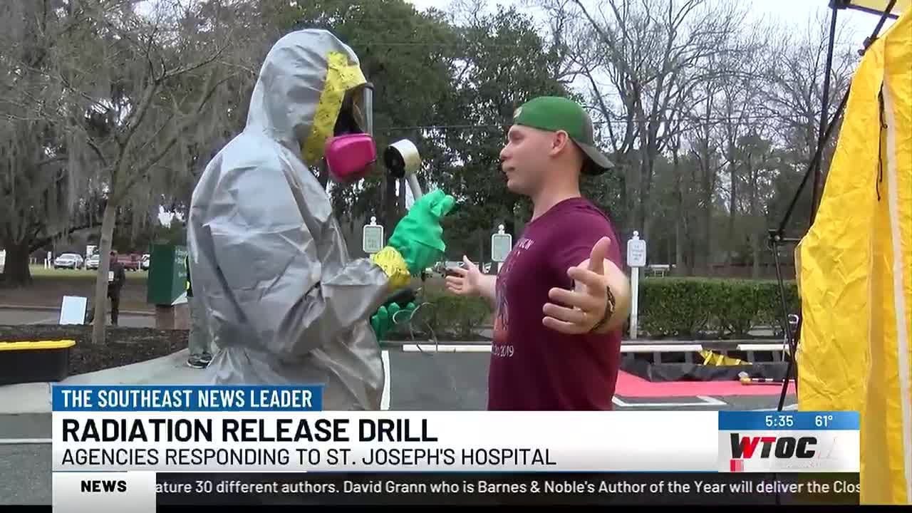 Several agencies conduct radiation drill at St. Joseph’s - YouTube
