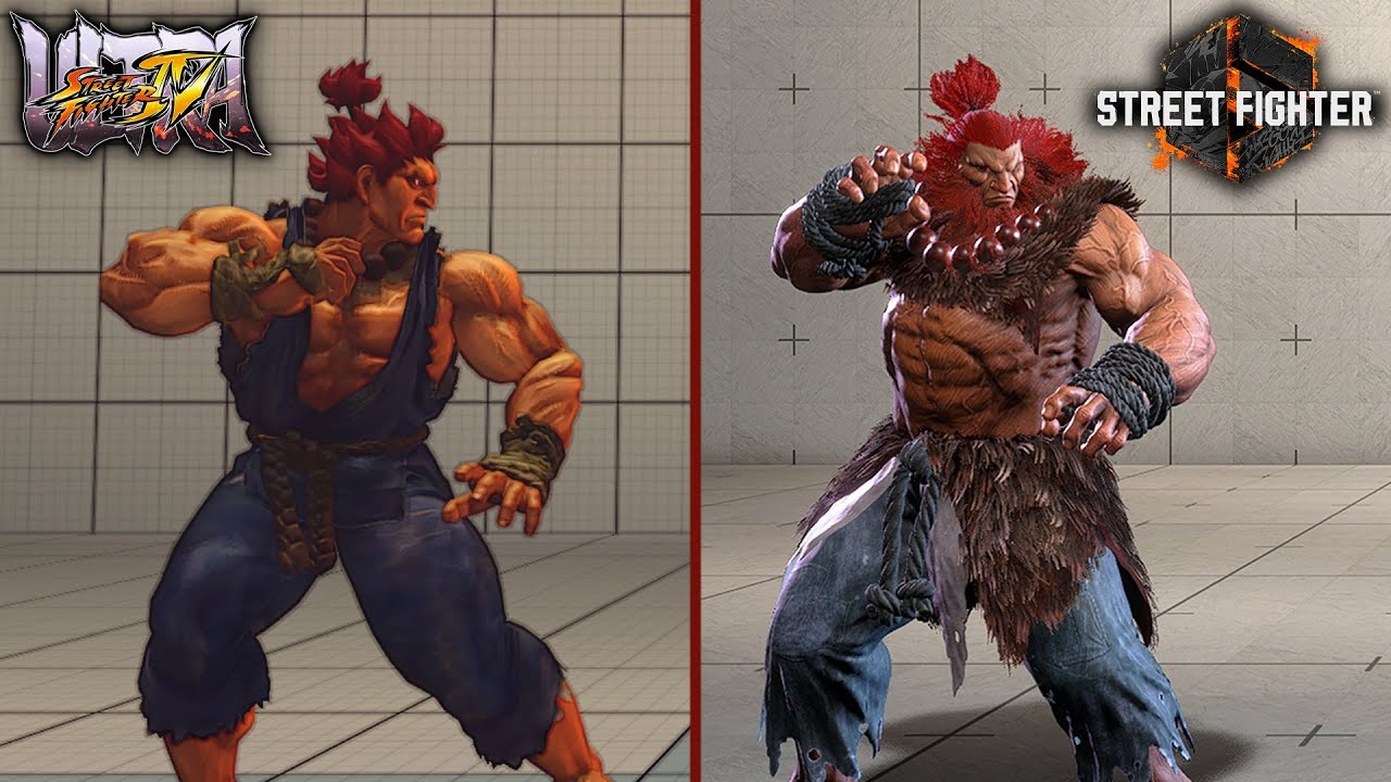 SF6 vs SFIV Akuma Comparison - YouTube