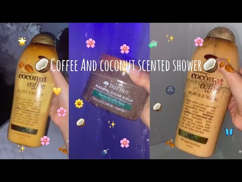 Coffee and Coconut Shower Routines💛🌻🌼 - YouTube