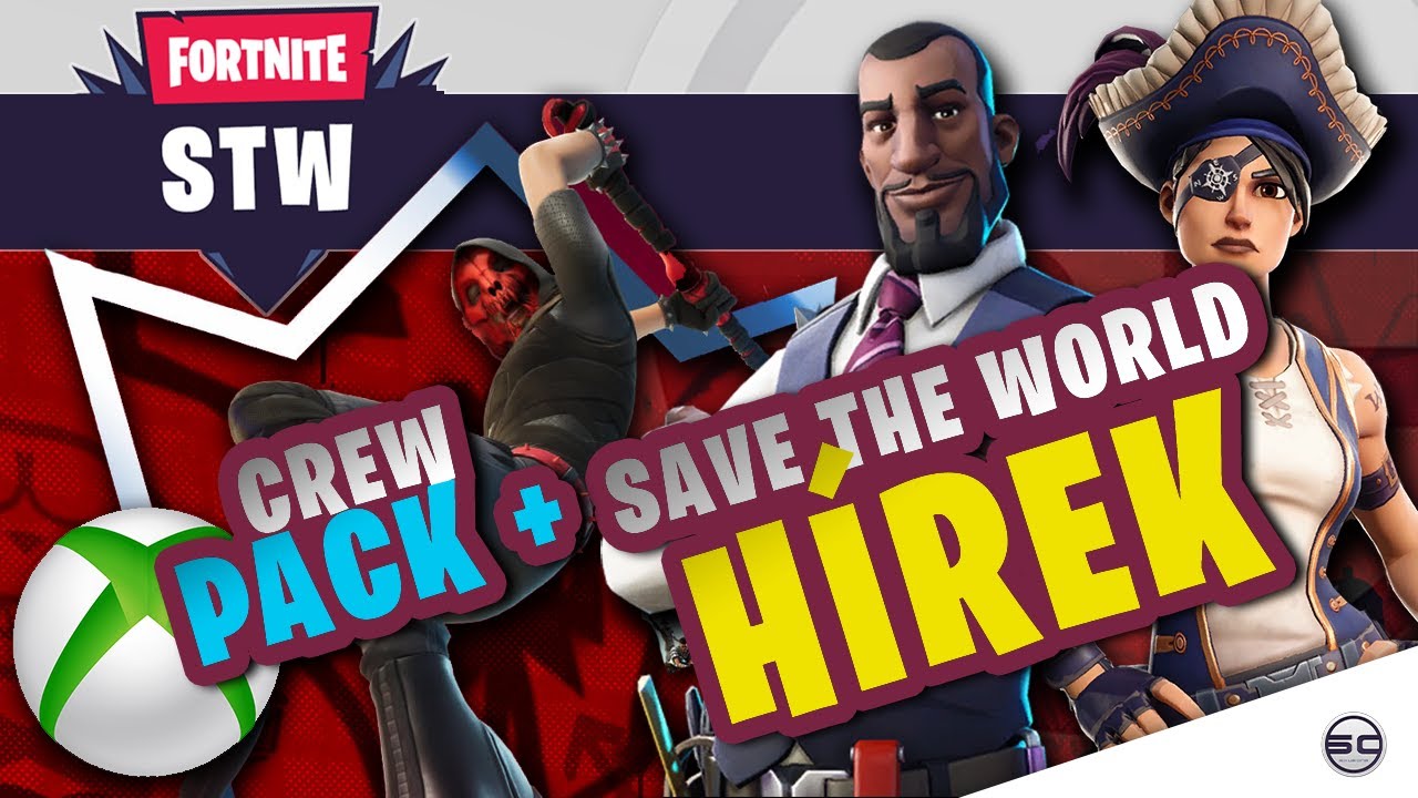 🆕 CREW pack + STW hírek | Fortnite Save The World - YouTube