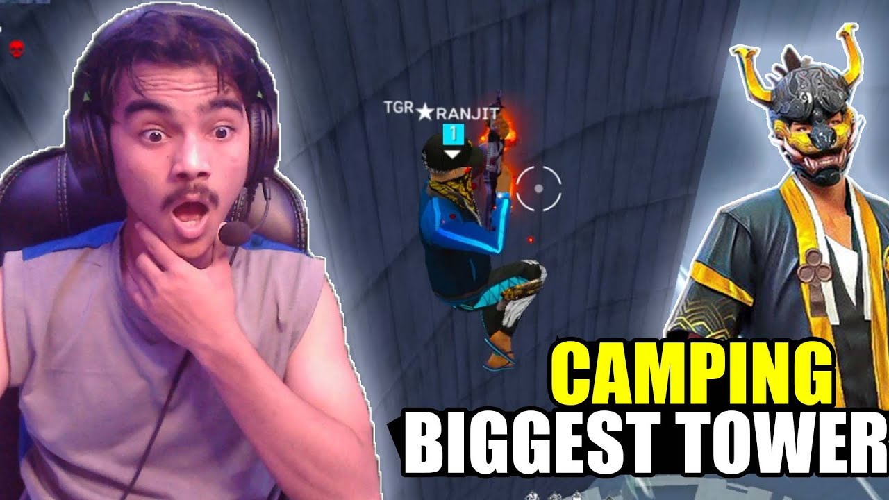 Camping Level is to High😱 Biggest tower on free fire😬 - YouTube