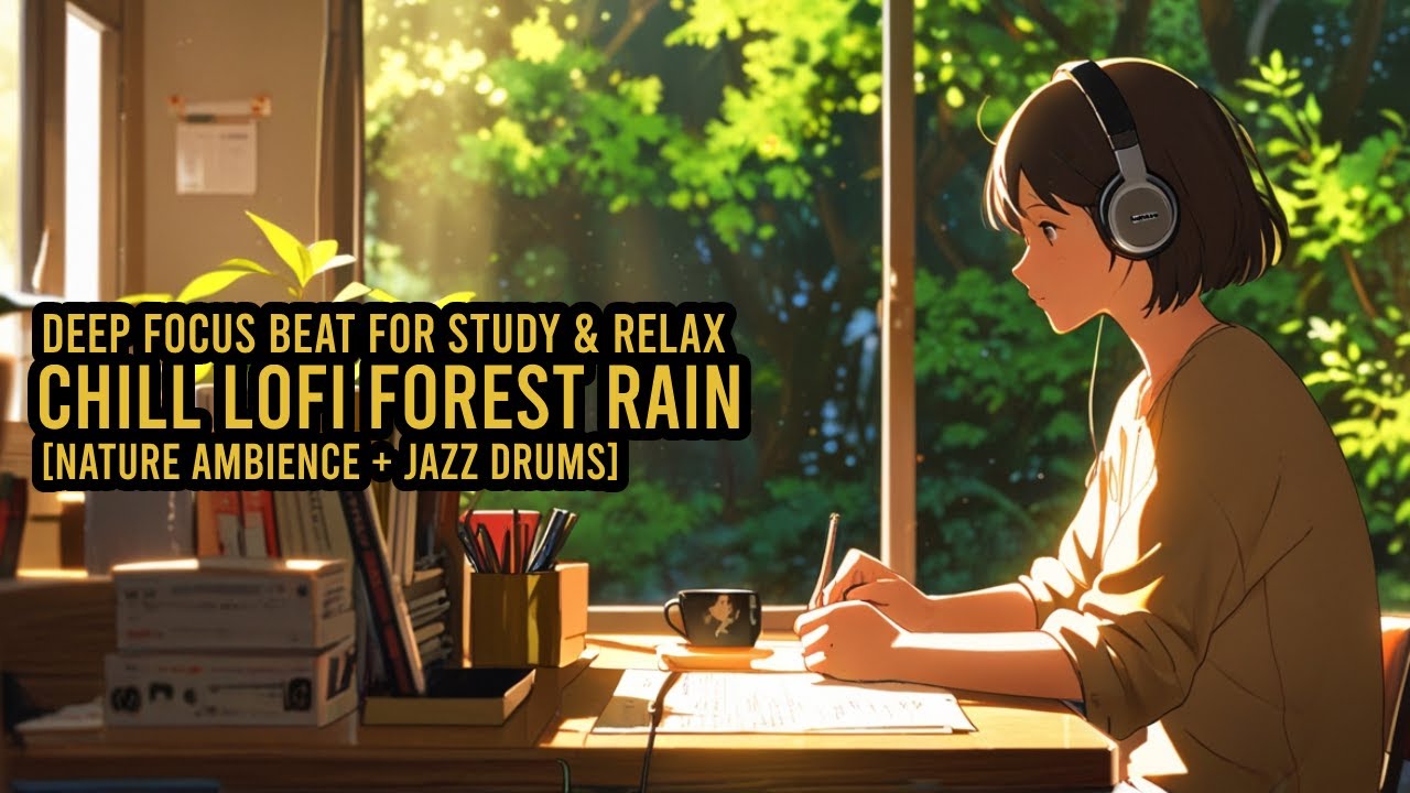 Chill Lofi Forest Rain | Deep Focus Beat for Study & Relax | Nature ...