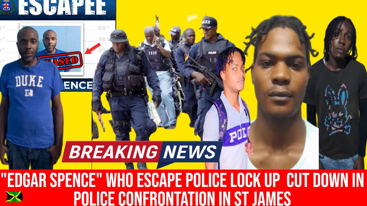 "EDGAR SPENCE" 1 of 5 WHO ESCAPE POLICE LOCK UP CUT DOWN IN POLICE ...