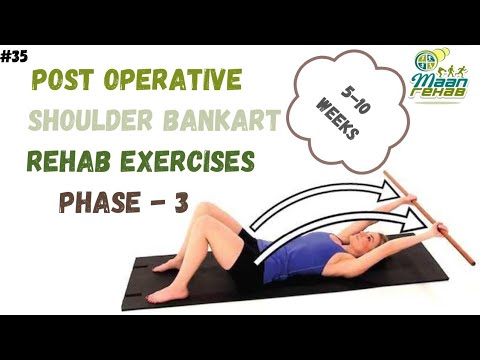 Post Operative Shoulder Bankart Rehab Exercises Phase 3 - YouTube