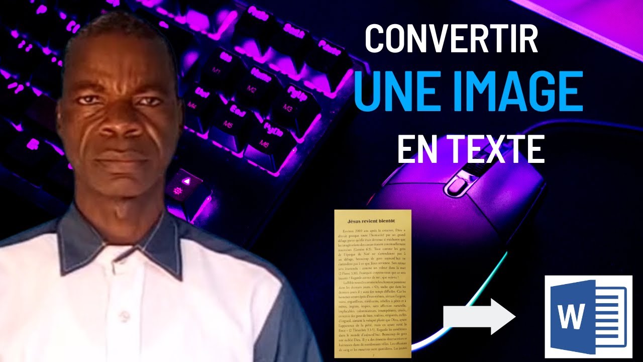 Comment transformer une image en texte sur Word ? - YouTube