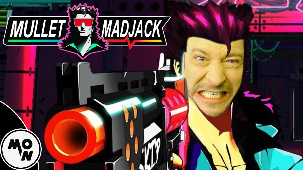 Dieser Shooter mit 80s Anime Style ist anders wild! Mullet Madjack ...
