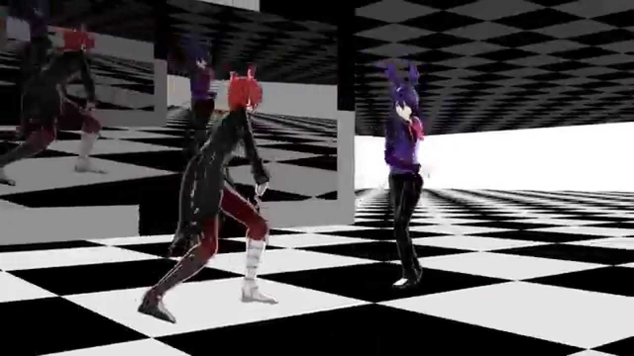 [MMD] FNAF - Panda Hero(Foxy x Bonnie) - YouTube