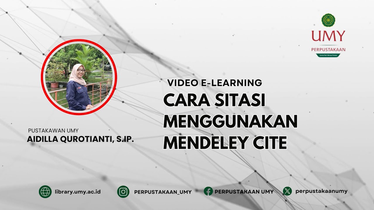 Cara Sitasi Menggunakan Mendeley Cite - YouTube