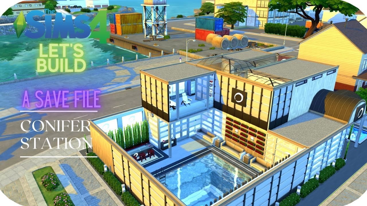 Conifer Station Revamp| Let's Build a Save File 🌎 - Part #37| The SIMS4 ...