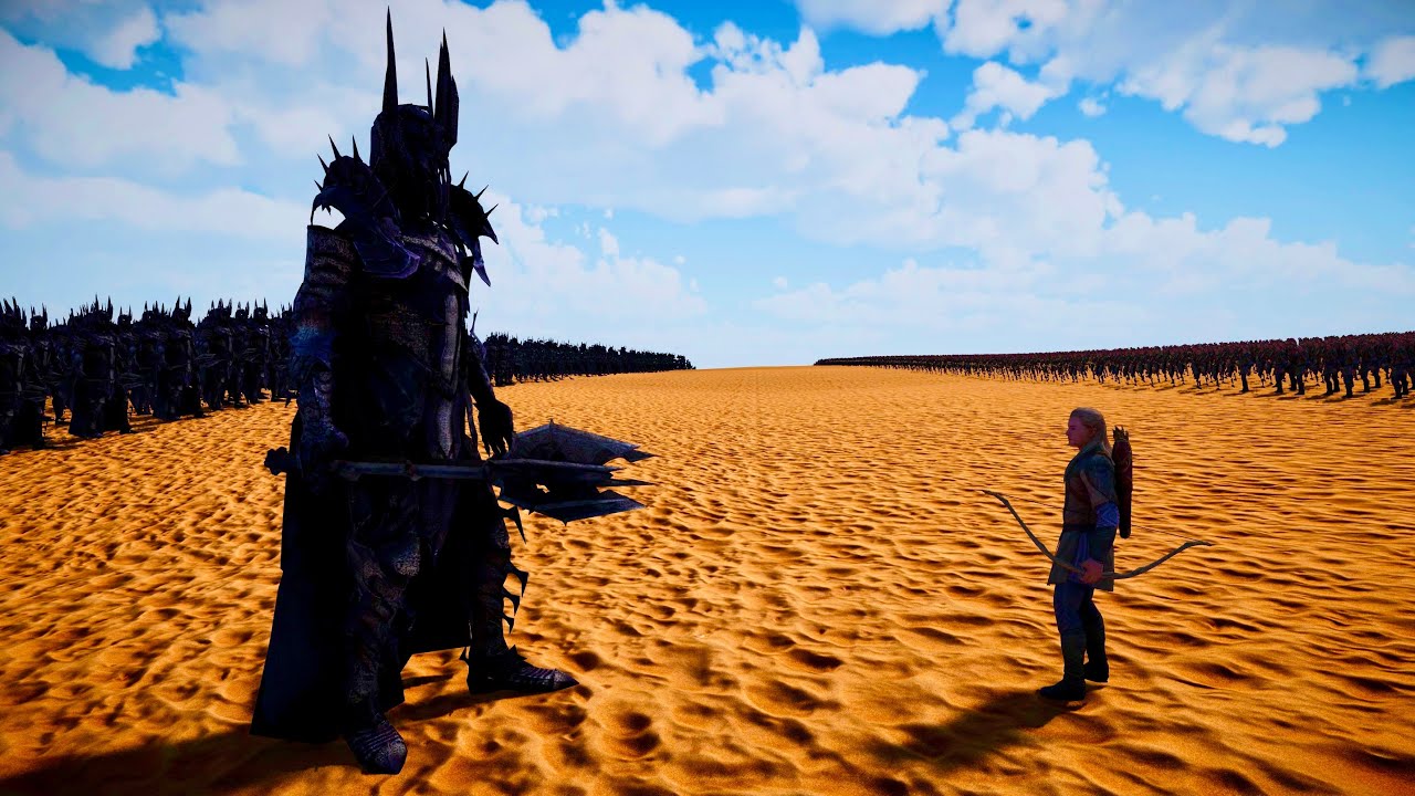 10,000,000 LEGOLAS vs 7,000 SAURON | UEBS 2 - YouTube