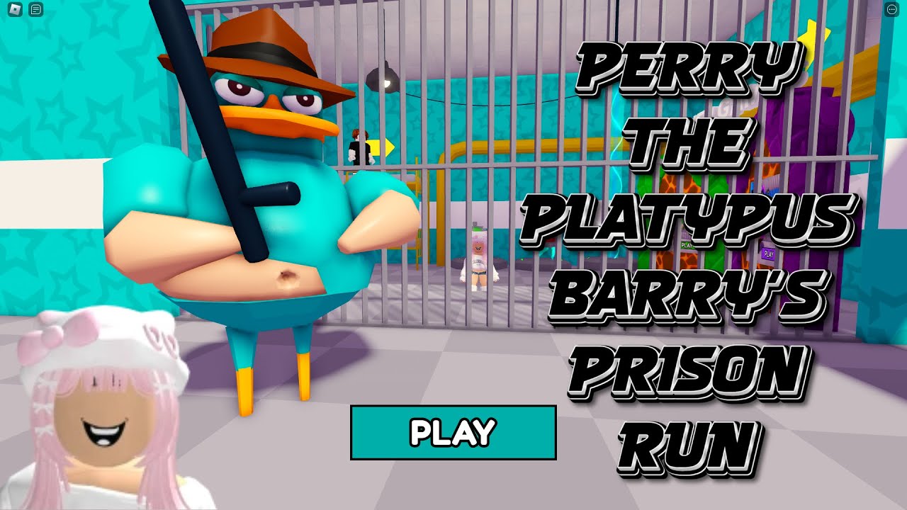 [🦆NEW!] PERRY THE PLATYPUS BARRY'S PRISON RUN! #roblox #scaryobby - YouTube