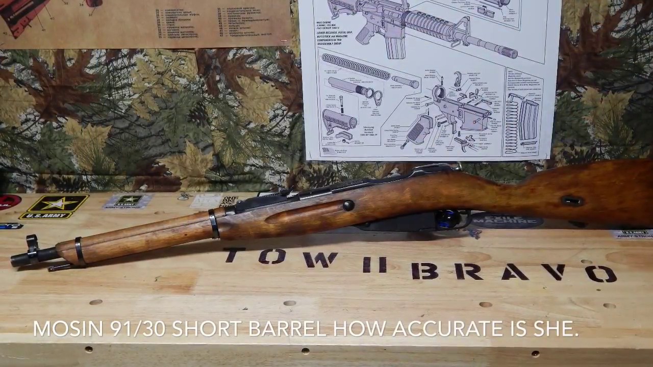 MOSIN 91/30 SHORT BARREL RIFLE HOW ACCURATE IS SHE - YouTube