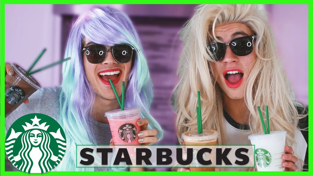 TRYING WEIRD STARBUCKS DRINKS W/ ThatSoJack! - YouTube