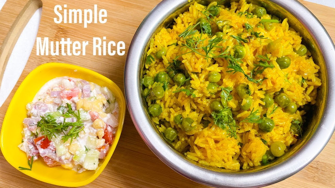 Mutter Rice | Mutter bhaat [by Cravemore kitchen ] - YouTube