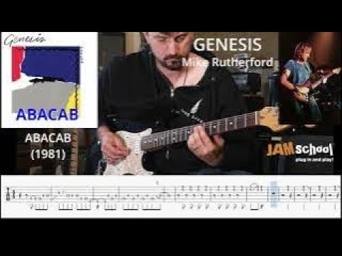 Genesis ABACAB Guitar Solo With TAB - YouTube