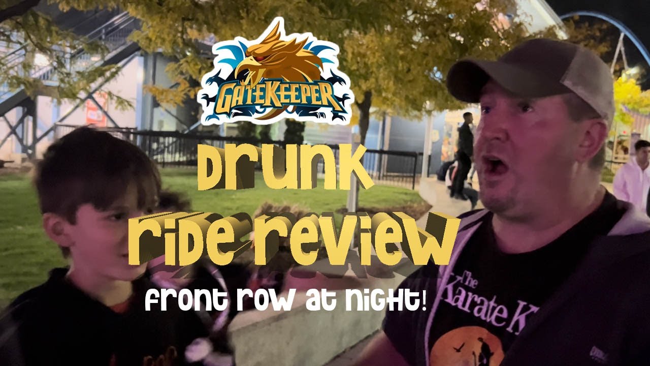 Cedar Point Drunk Ride Review: Gatekeeper Front Seat Night Ride Review ...