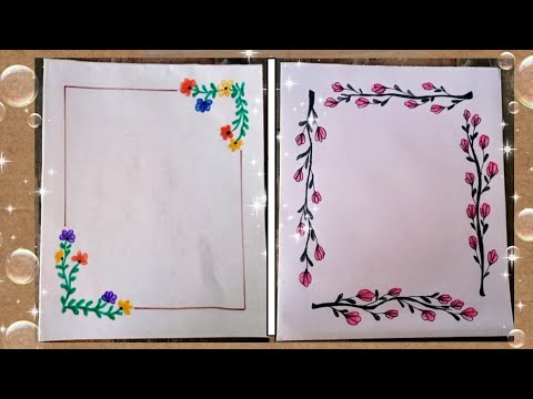 Project book decoration idea,file cover design,border design art for ...