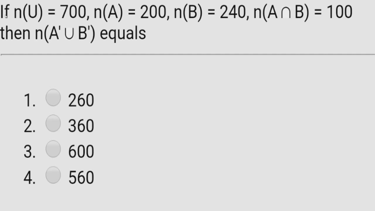 Question 36| SETS| JEE mains level - YouTube
