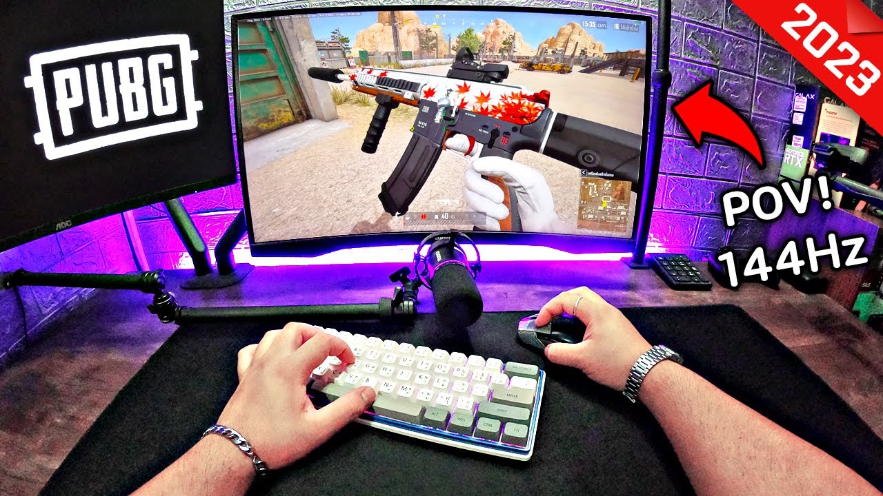 [POV] PUBG BATTLEGROUNDS 144Hz TDM GAMEPLAY | KEYBOARD & MOUSE SOUND ASMR 😴 (HANDCAM) - YouTube
