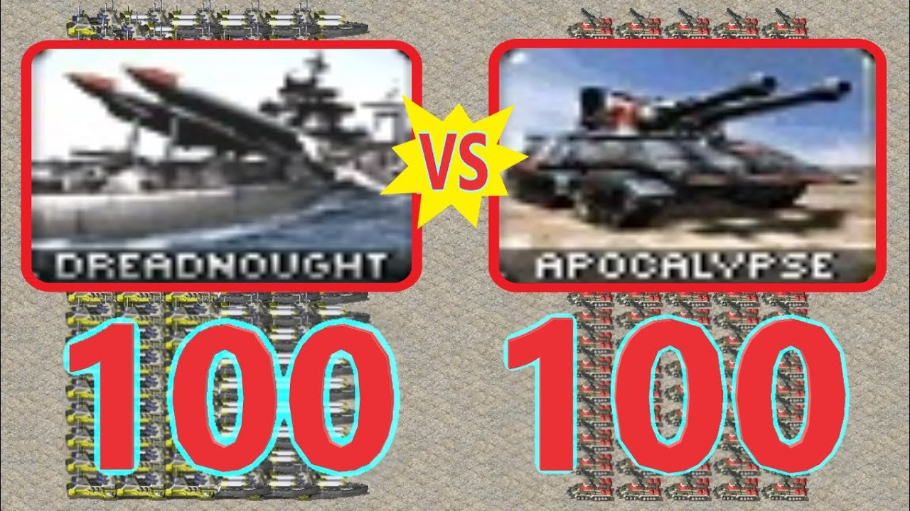 Dreadnought vs Apocalypse - Red Alert 2 - YouTube
