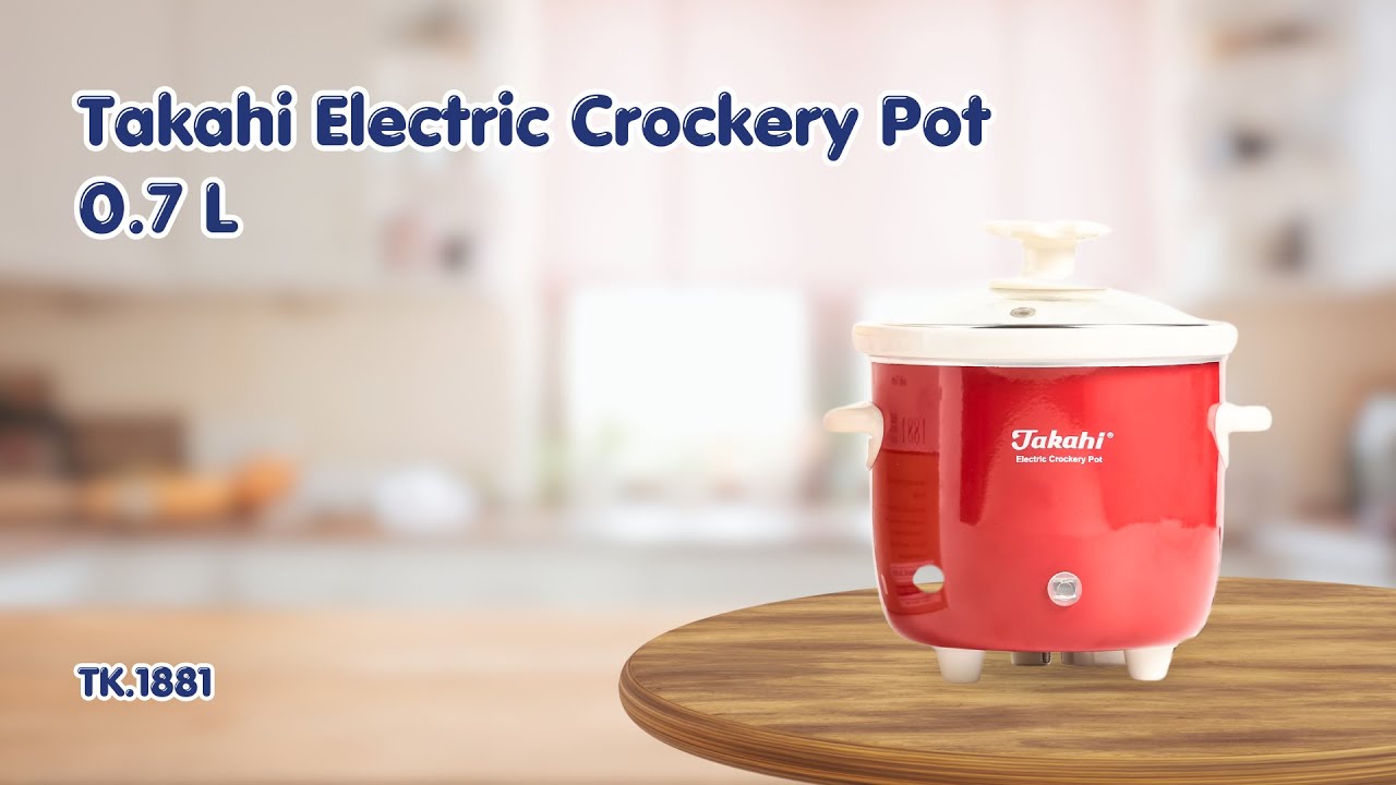 Takahi Electric Crockery Pot 0,7L - YouTube