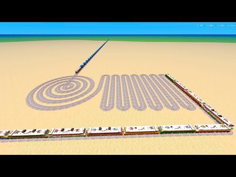 25 LOCOMOTIVE CROSSING ⭕SPIRAL RISKY LOOP CIRCLE TRACK RAILROAD TRAIN SIMULATOR