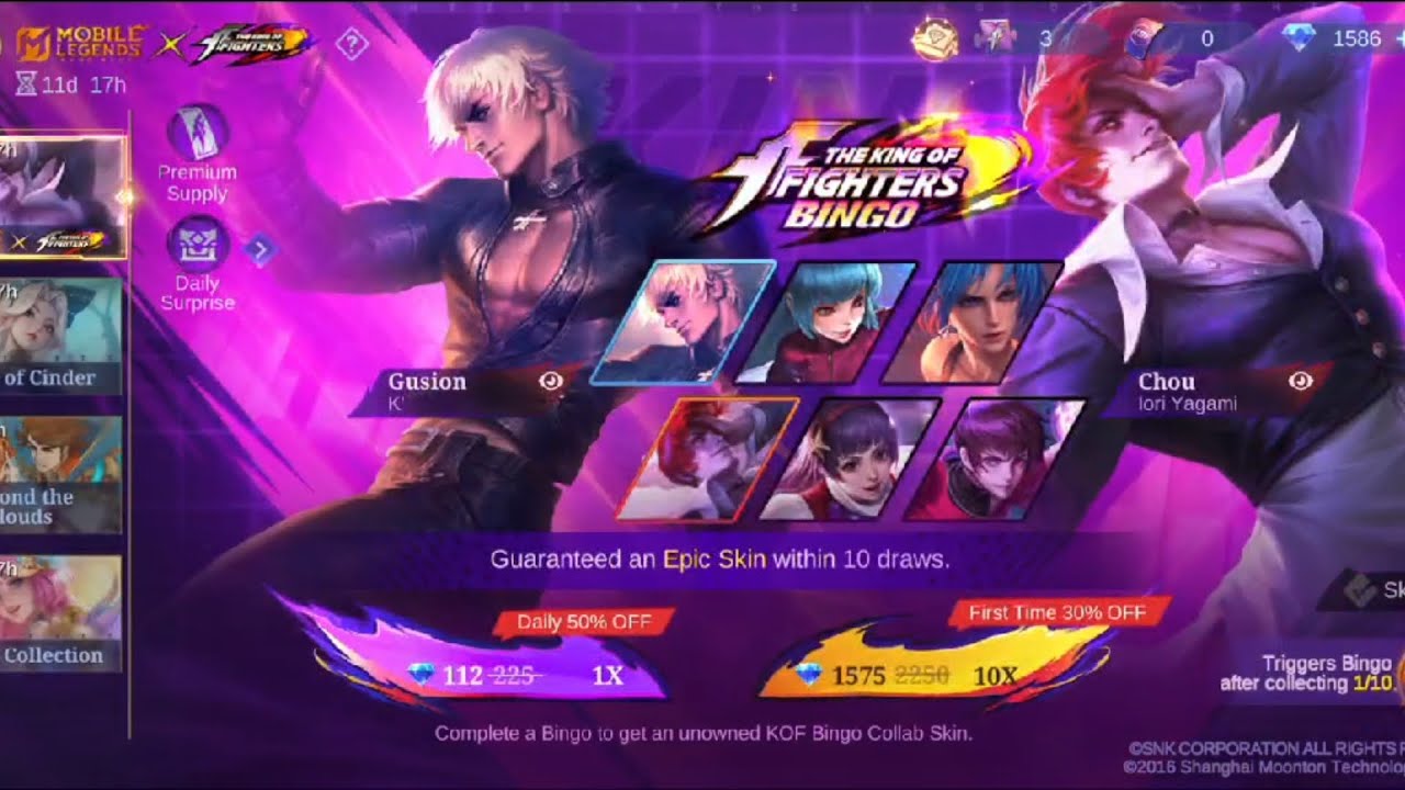 Kof event draw how much diamond spend kof event - YouTube