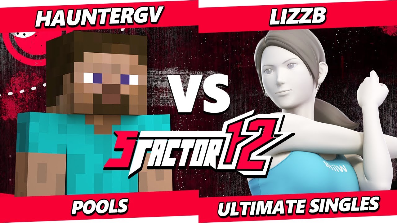 S Factor 12 - HaunterGV (Steve) Vs. Lizzβ (Wii Fit Trainer) Smash Ultimate - SSBU - YouTube