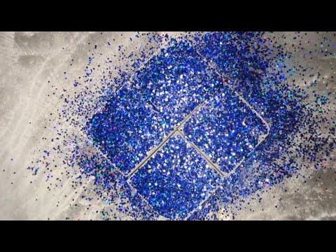 Fresh Blocks Covered with Glitters - YouTube