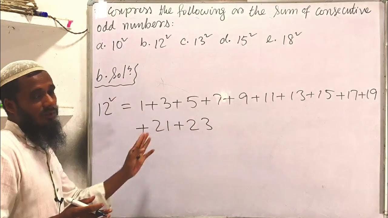 Fun Maths | Sum of consecutive odd numbers | Sequence and Series | Maths Olympiad | SSC | CTET ...