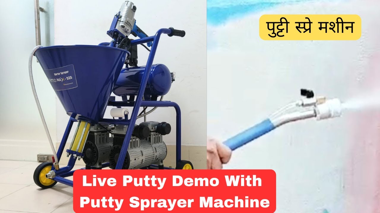 Live Putty Demo With Xtremo D20 Multipurpose Sprayer! - YouTube