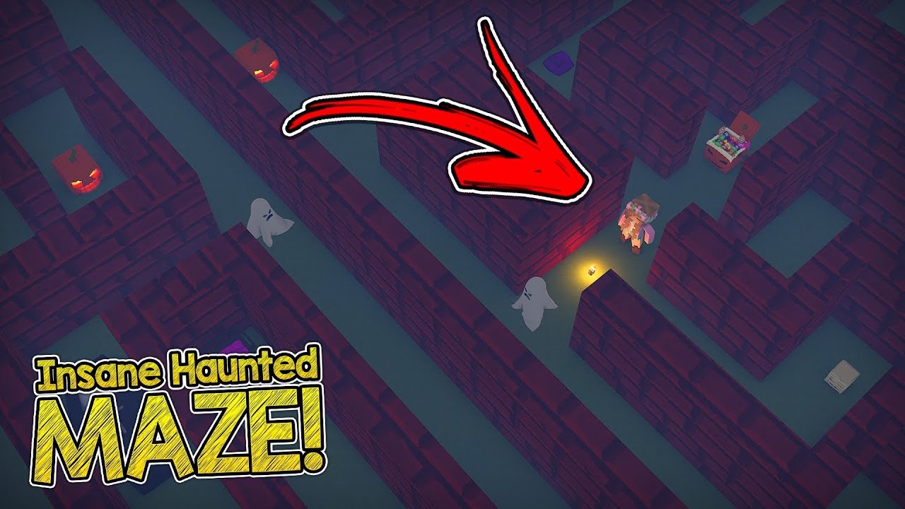 MOST INSANE HAUNTED MAZE CHALLENGE | Minecraft Little Kelly Plays - YouTube