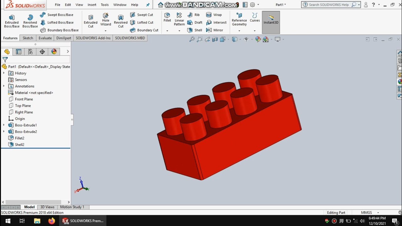 Solidworks Tutorial Part (LEGO) || Untuk Pemula! - YouTube