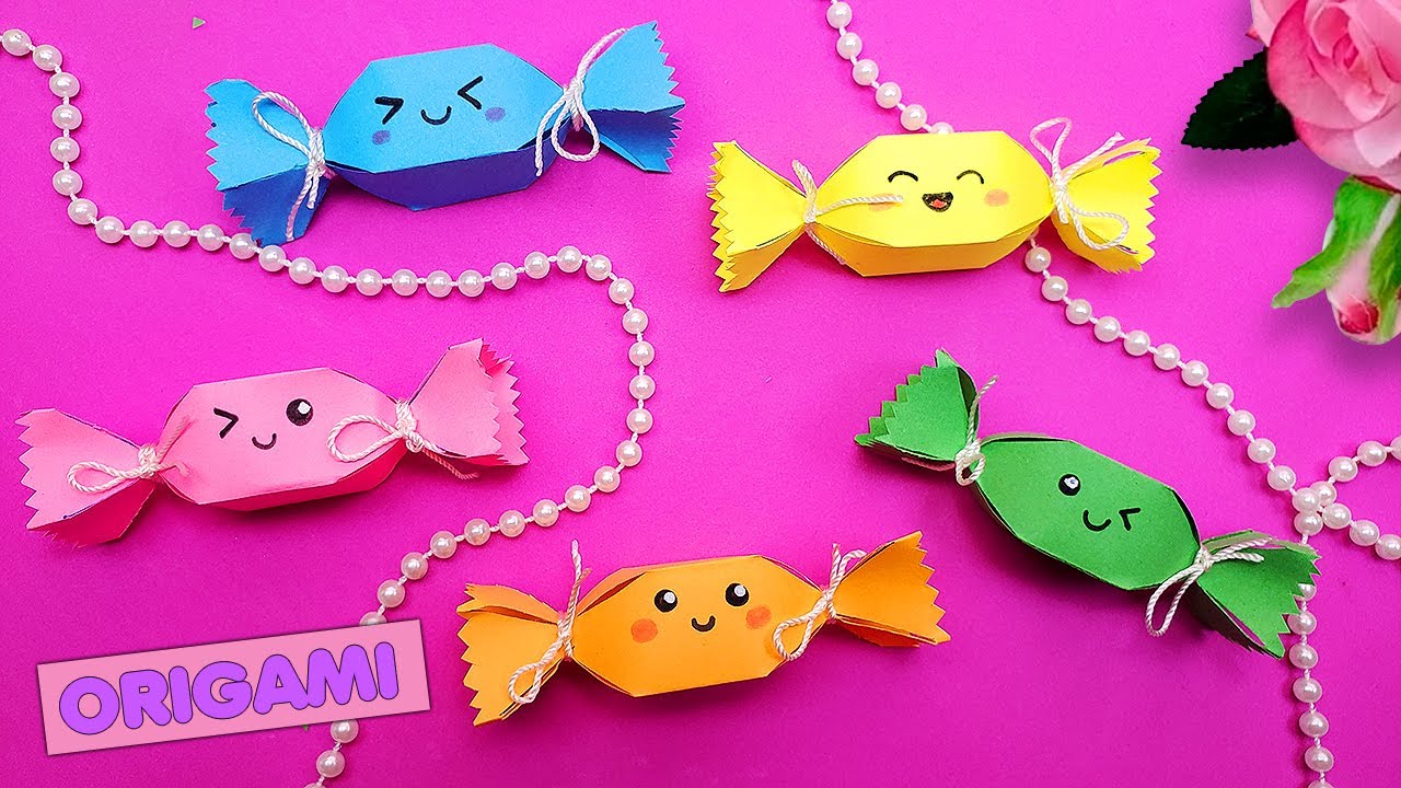 Mini dulces regalos Origami | Manualidades de papel | Dulces paso a ...
