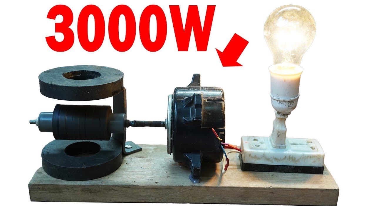 How to Generate Electricity from a Fan Motor – Effective Recycling ...