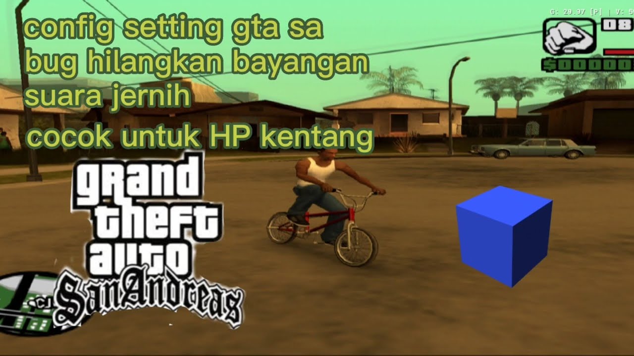 config setting GTA SA aether sx2 emulator fix bug berbayang - YouTube