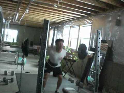 260 Squats with Weightlifting Chains... Variable Strength Training... - YouTube